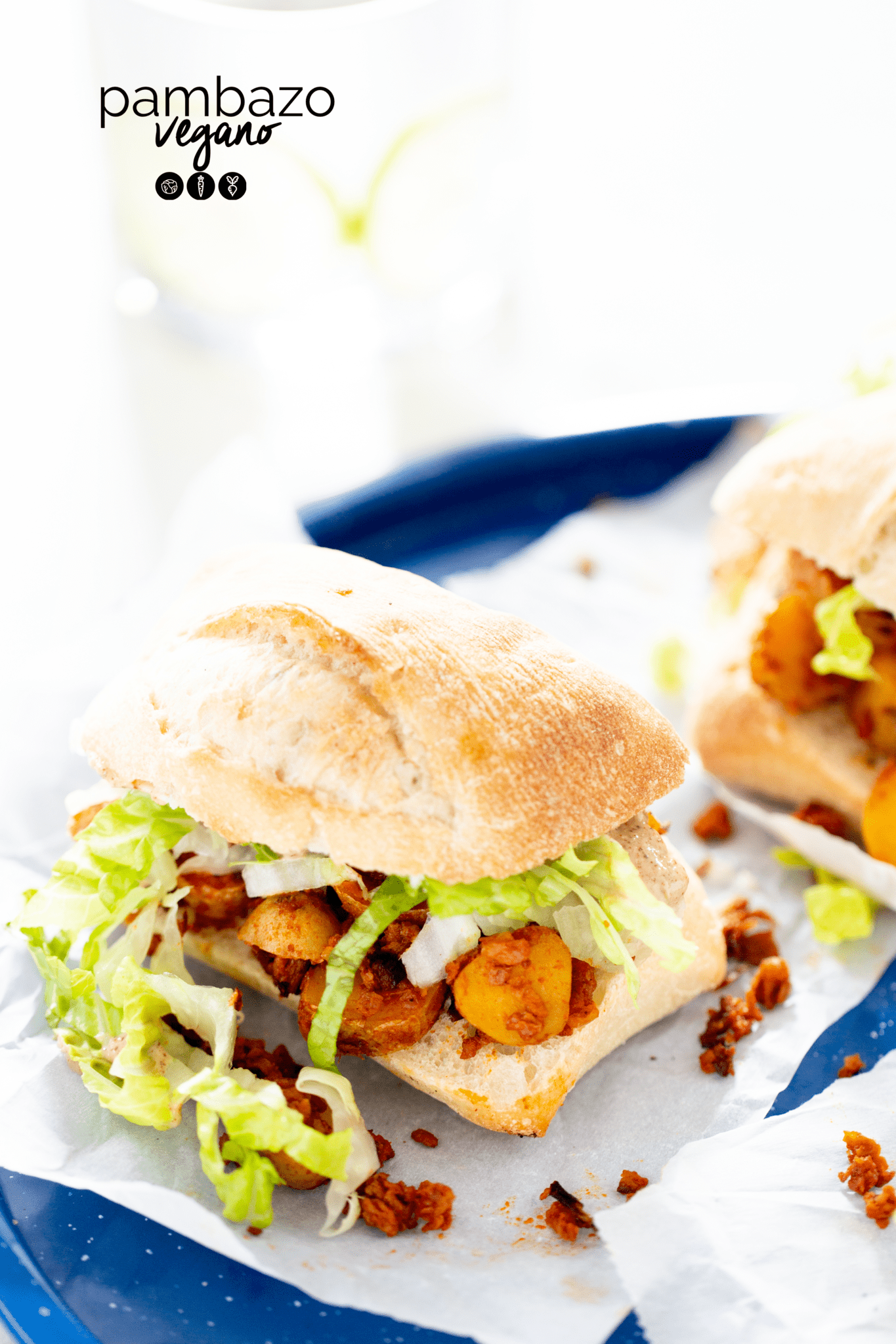 Pambazos veganos sin freir